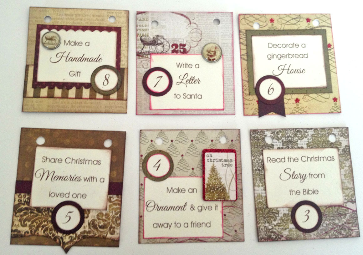 Allred Design Blog: Two DIY Christmas Countdown Advent Calendars