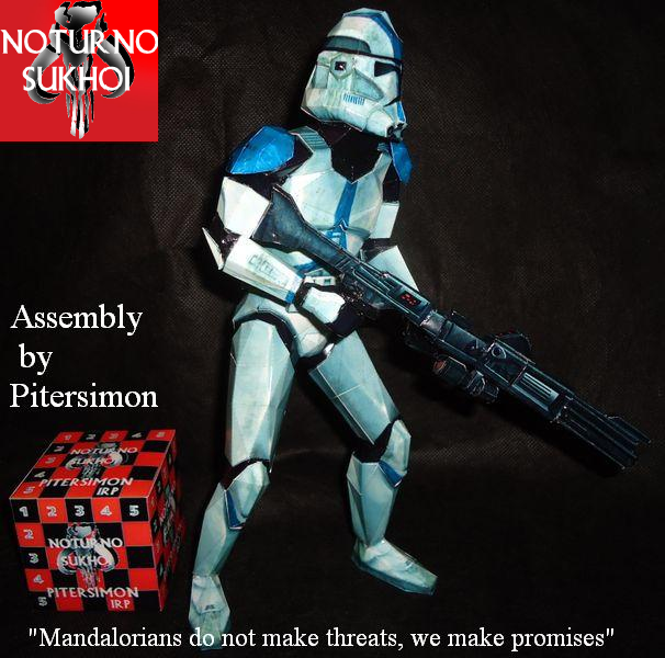 Noturno Sukhoi: Star Wars_Commander Appo 501st Legion Papercraft