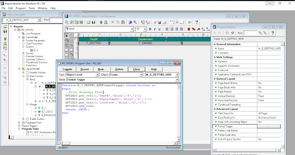 Hasan Jawaid How To Push Generate Convert Oracle Report 6i Output To Excel