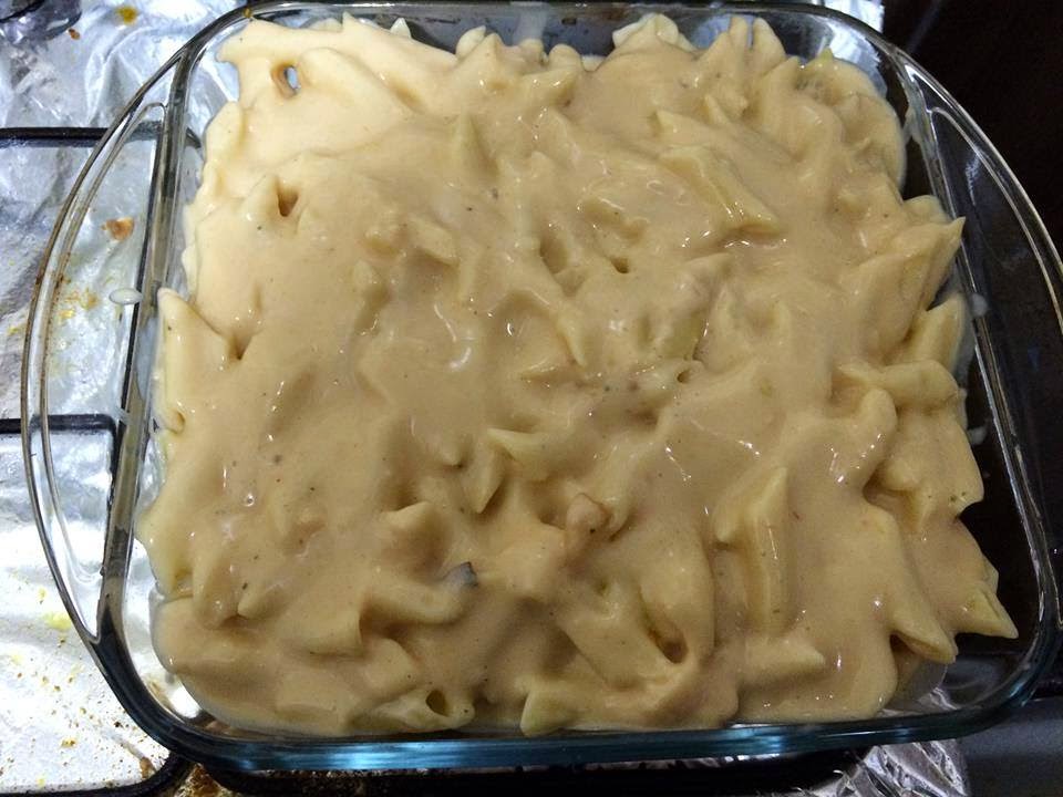 Recette du pâte avec Sauce blanche (béchamel)