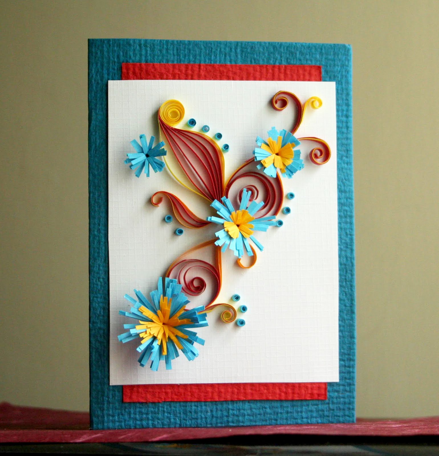 My Handmade cards: Multi scroll quilling