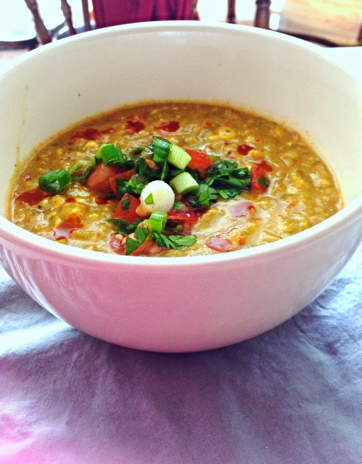Amy's Nutritarian Kitchen: Summer Vegetable Corn Chowder