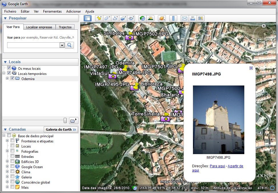 Opus SIG: Georeferenciar Fotografias e visualizá-las no Google Earth