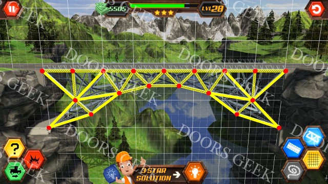 Bridge Construction Simulator [Hard] Level 28 ~ Doors Geek