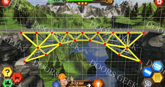 Bridge Construction Simulator [Hard] Level 28 ~ Doors Geek