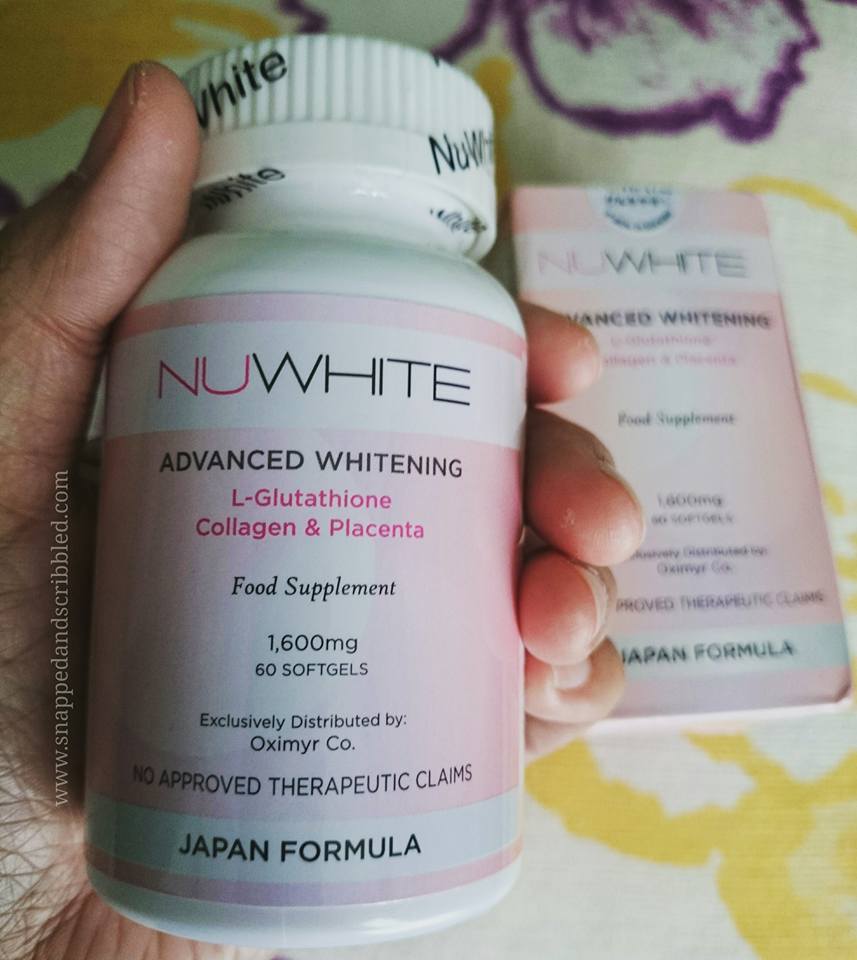NuWhite Glutathione Advanced Whitening - Snapped and Scribbled