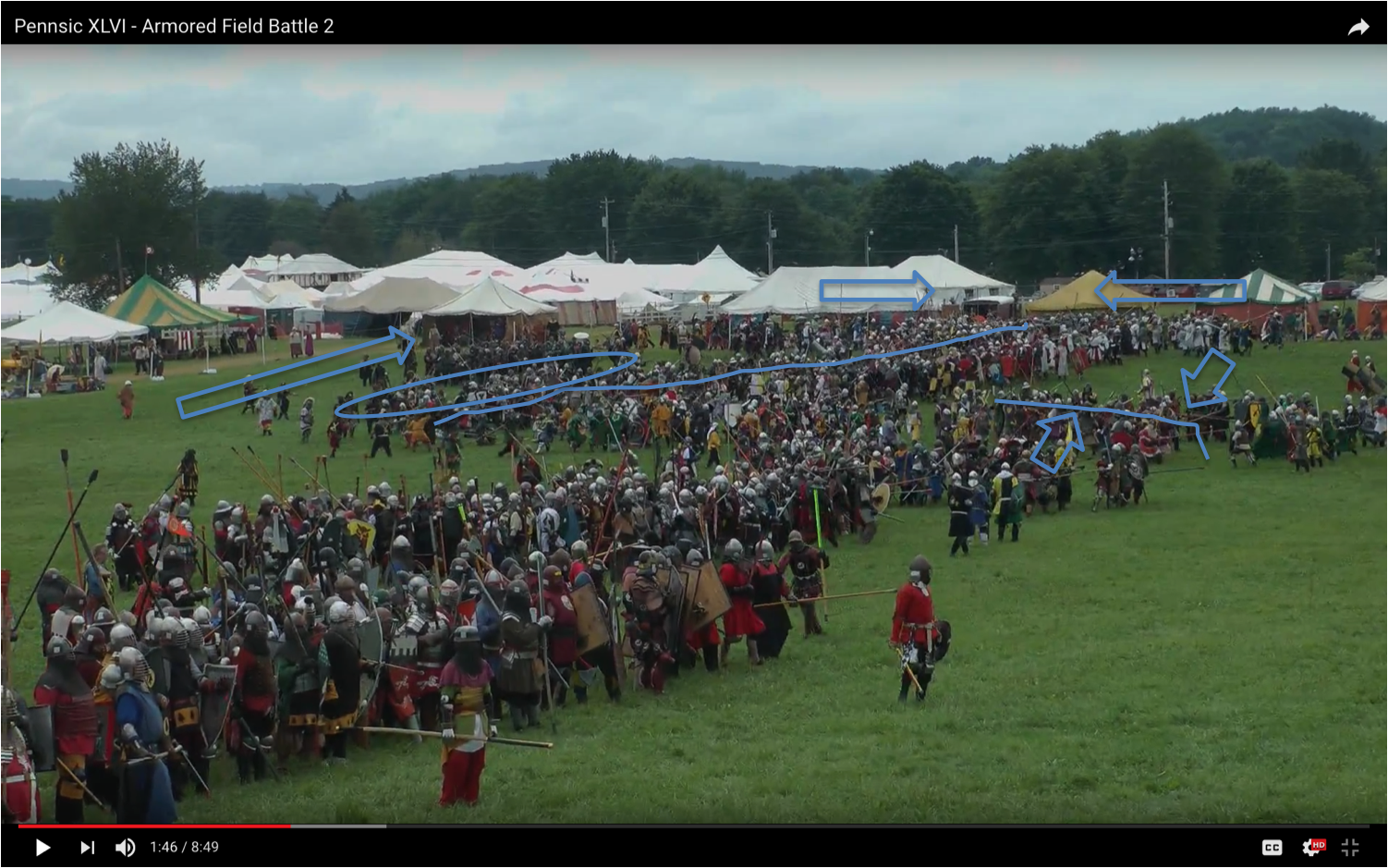 The Tactical Fighter: Heavy Fighting in the SCA: Pennsic 46 - 3: Field ...