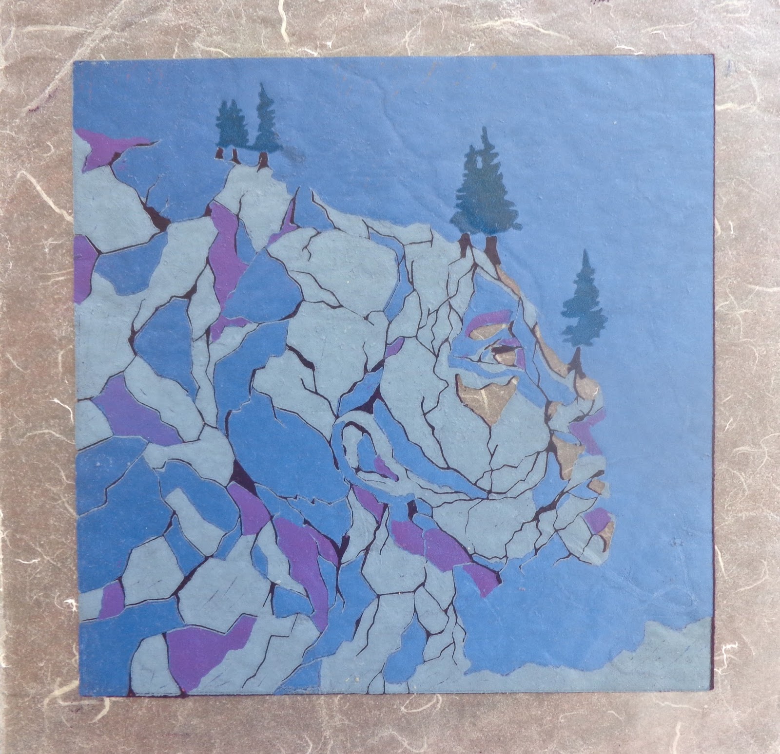 Jill Pelto Artwork: Relief Printing multi-color