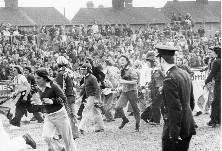 Football Hooligan Pictures: Plymouth taking the piss at Peterborough ...