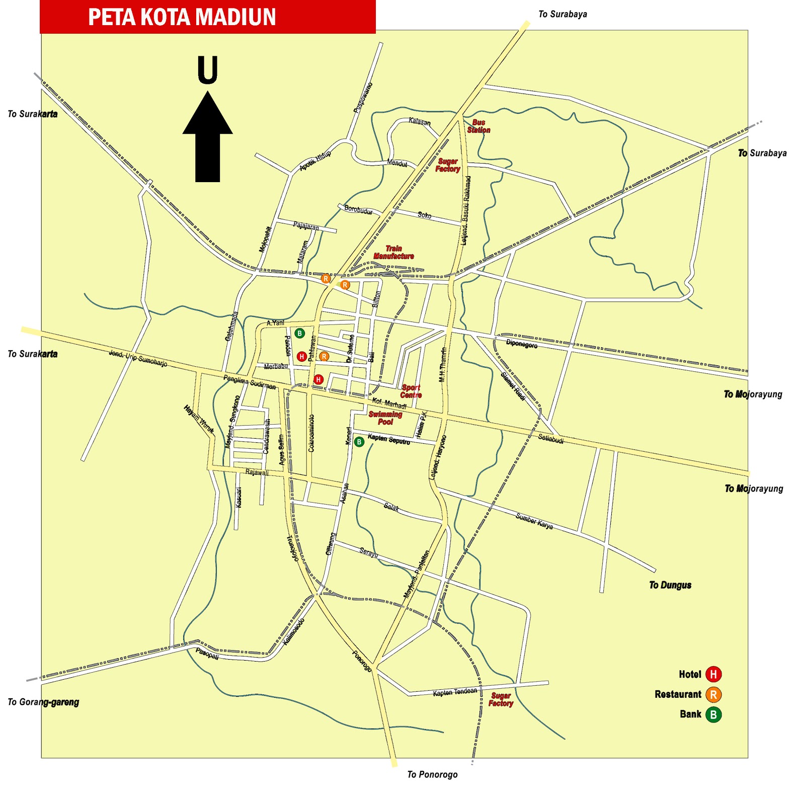 Peta Kabupaten Madiun Lengkap 18 Kecamatan - Web Sejarah