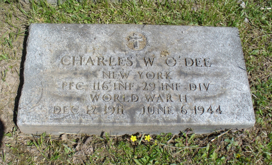 116th Infantry Regiment Roll of Honor: PFC Charles W. O'Dee