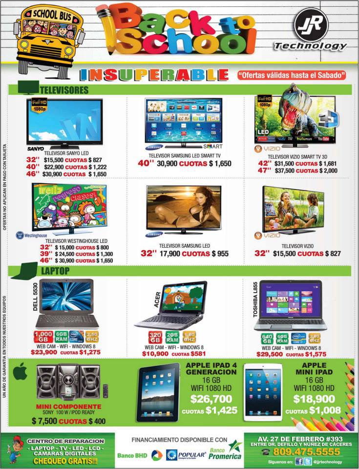 Promocioned: Back to school con JJR Technology