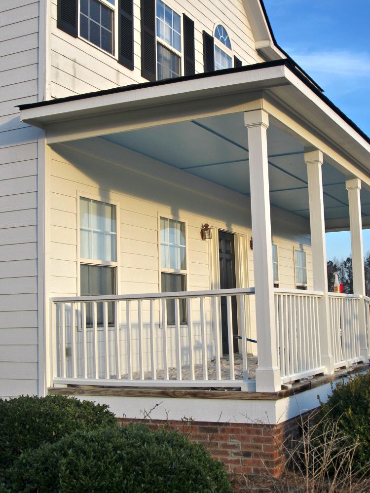 Hibiscus House: Hibiscus House Has A Haint Blue Porch Ceiling!