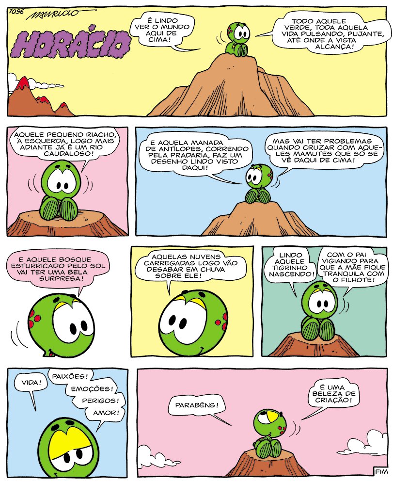 Blog do XANDRO: Tiras N°8310 : HORÁCIO - Mauricio de Sousa!