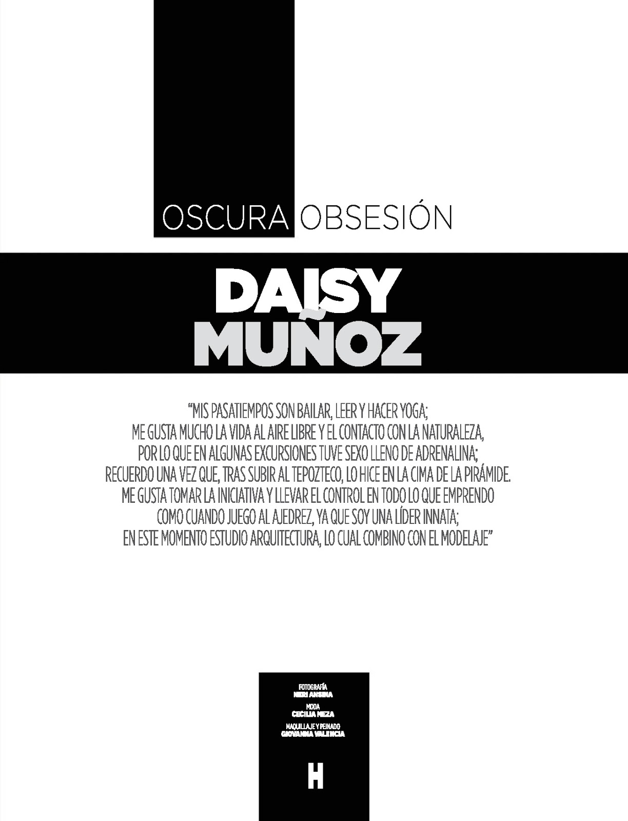 Daisy Muñoz @daisy_ok featured in H para Hombres Magazine (NSFW) | BootymotionTV