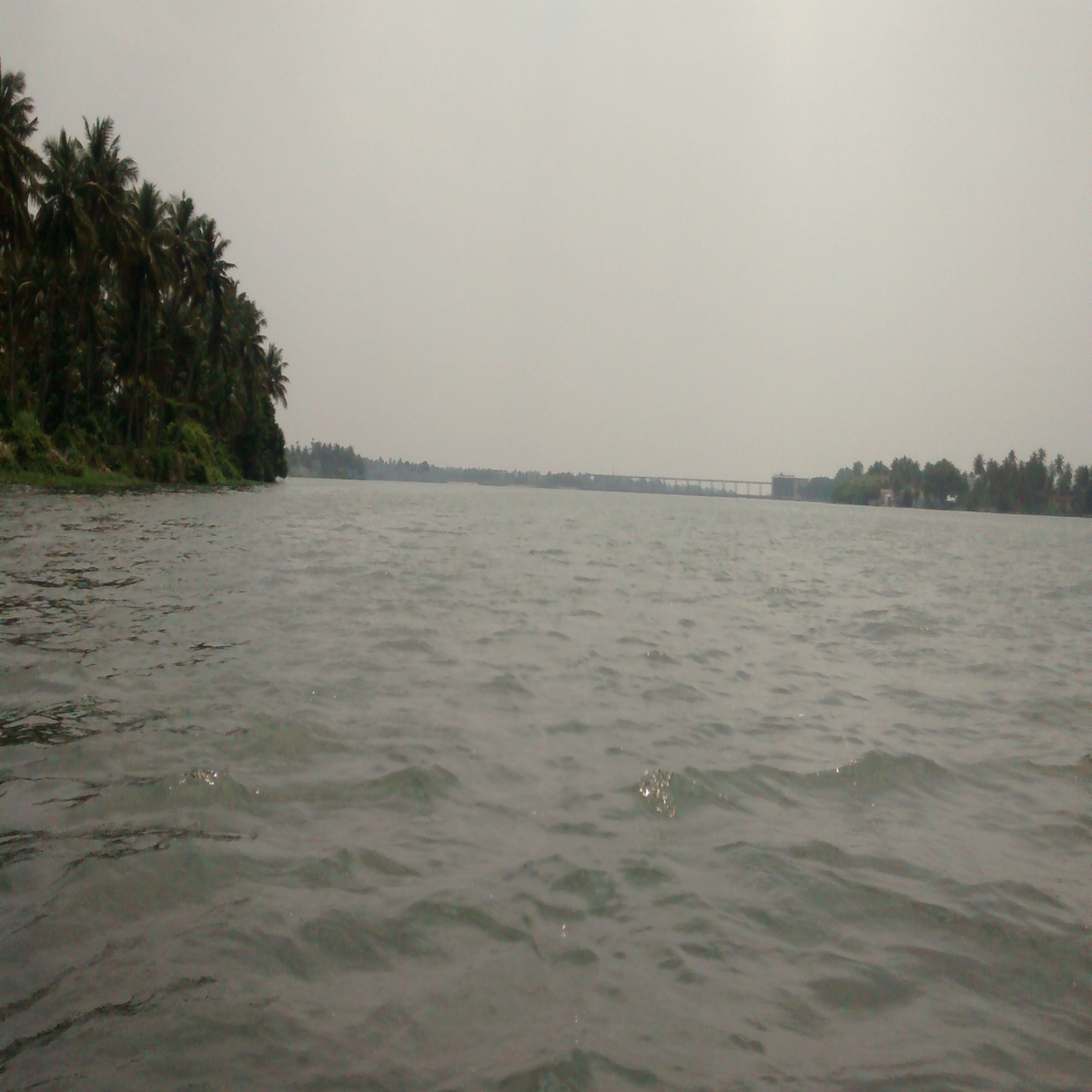 the river along poolampatti village