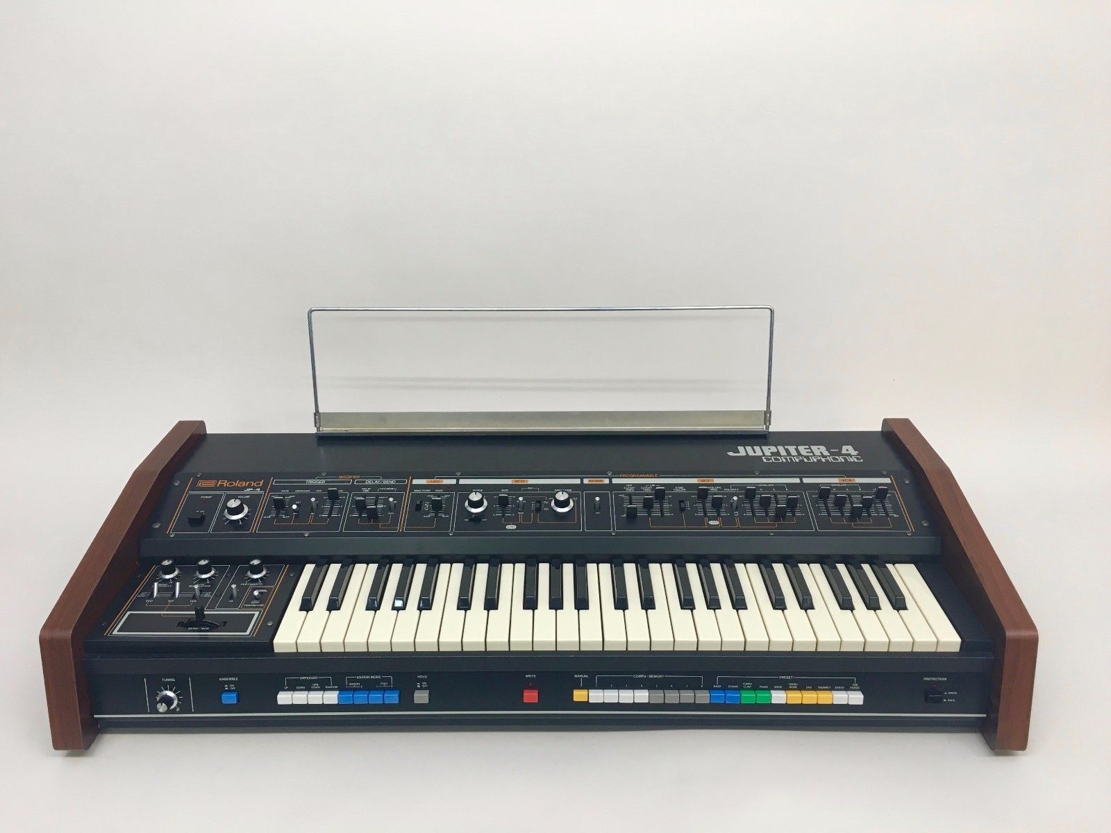 MATRIXSYNTH: ROLAND Jupiter 4 Vintage Synthesizer w/ Music Stand