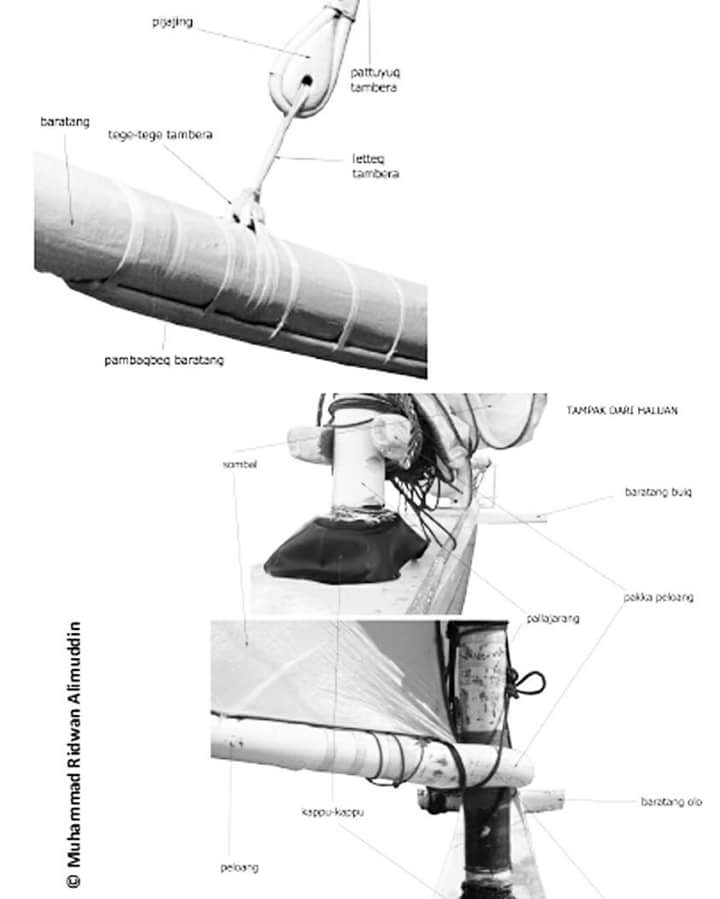 BAGAN PEMBUATAN PERAHU SANDEQ - FOTO SULAWESI