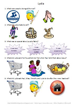 Bible Fun For Kids: Lydia: Seller of Purple Cloth