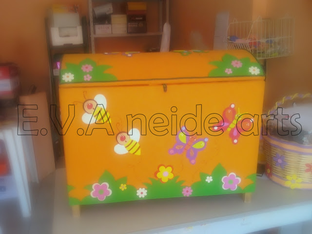 E.V.A neide arts: Baú decorado em E.V.A