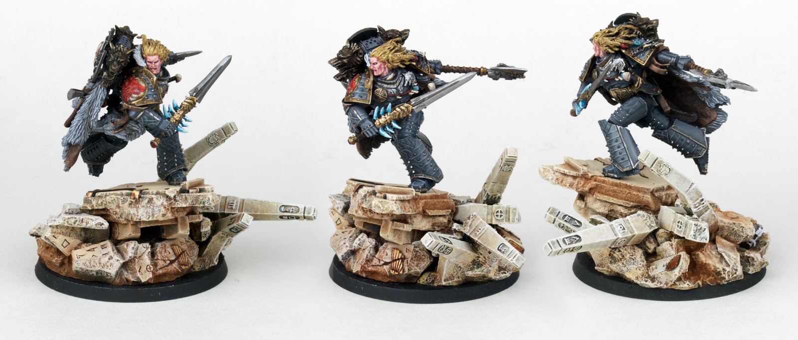 davetaylorminiatures: HORUS HERESY - Leman Russ and his Wolf-kin