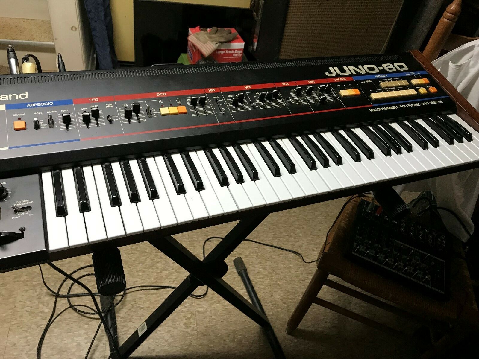 MATRIXSYNTH: Roland Juno-60 Keyboard Synthesizer SN 320202