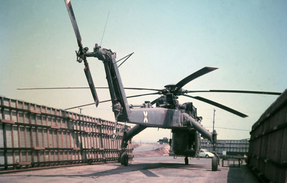 Just A Car Guy: US Army Sikorsky CH-54 “Skycrane” at Long Binh, Vietnam ...