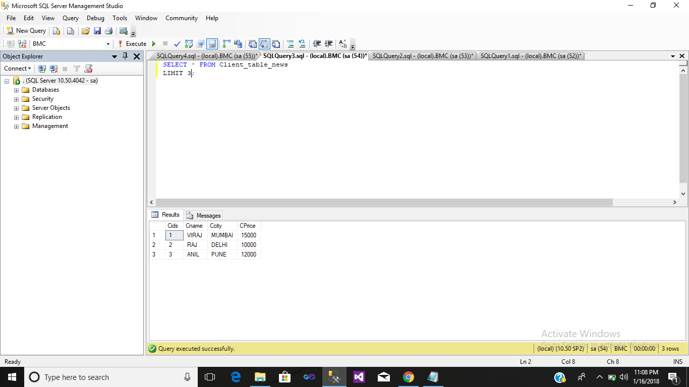 Mssql Tutorial How To Use Select Top Clause In Mssql