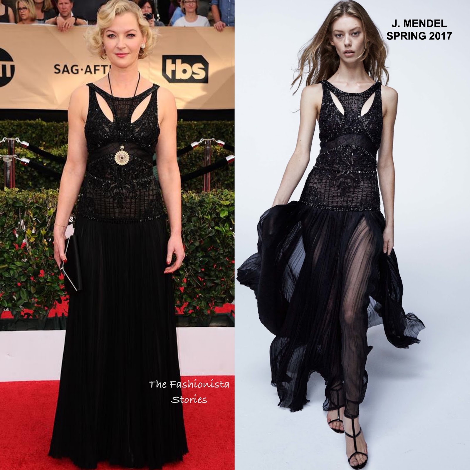 Gretchen Mol in J. Mendel at the 23rd Screen Actors Guild Awards