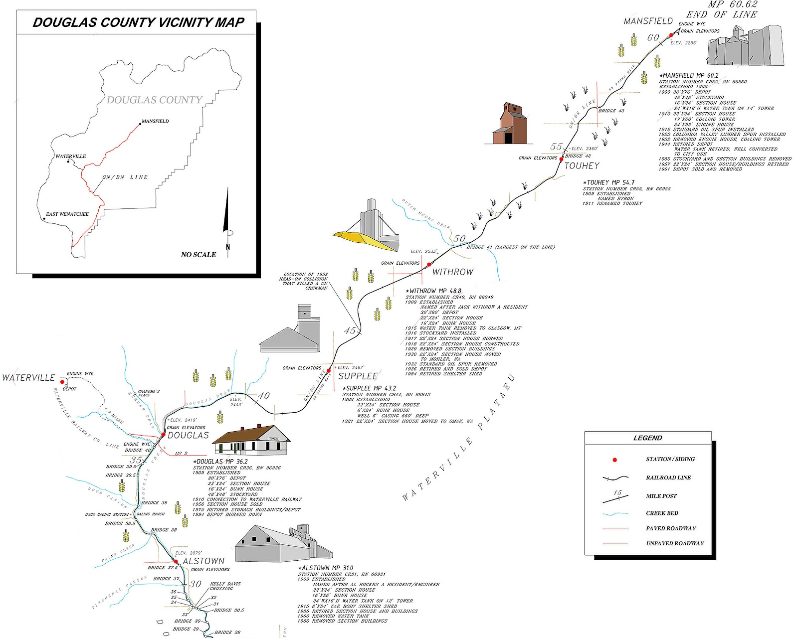 Great Northern Rwy's Mansfield Branch Line (1909-1985) and the ...