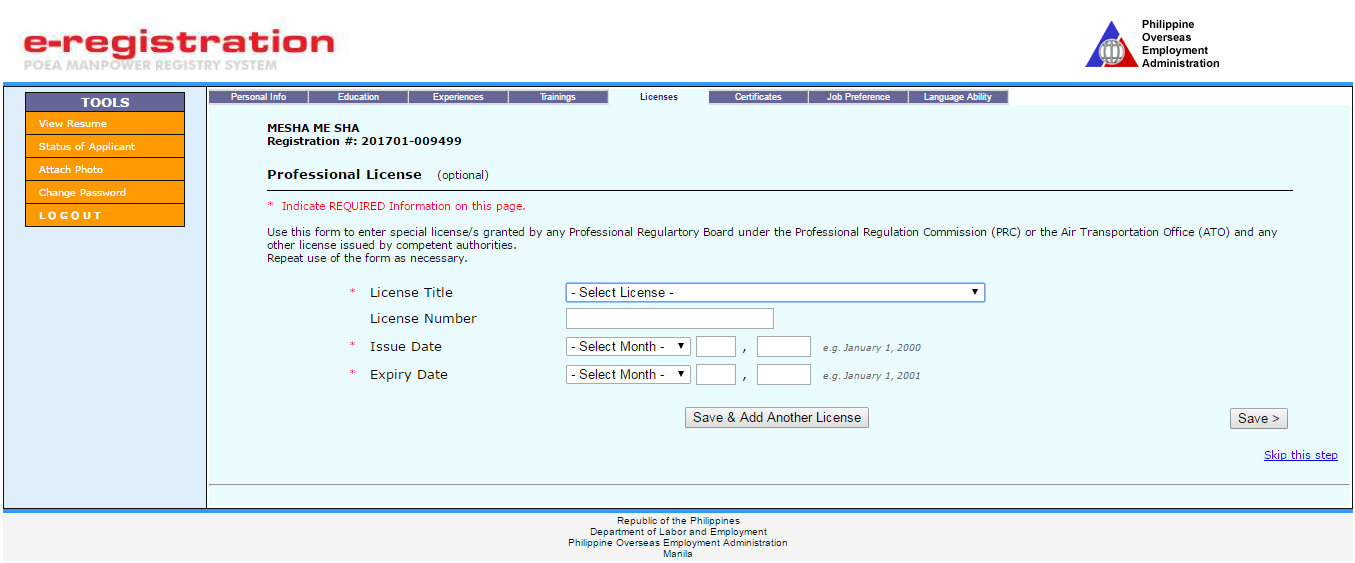 2017 Updates: How to apply POEA's online registation. - PH Trending
