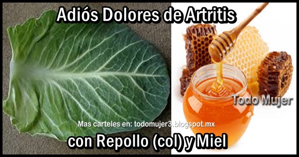 Todo Mujer: ADIÓS ARTRITIS CON REPOLLO Y MIEL