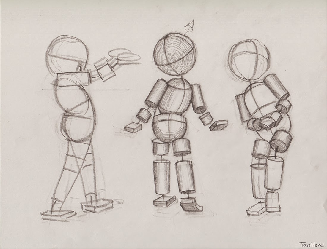 Draw Speak: More Cylinder People