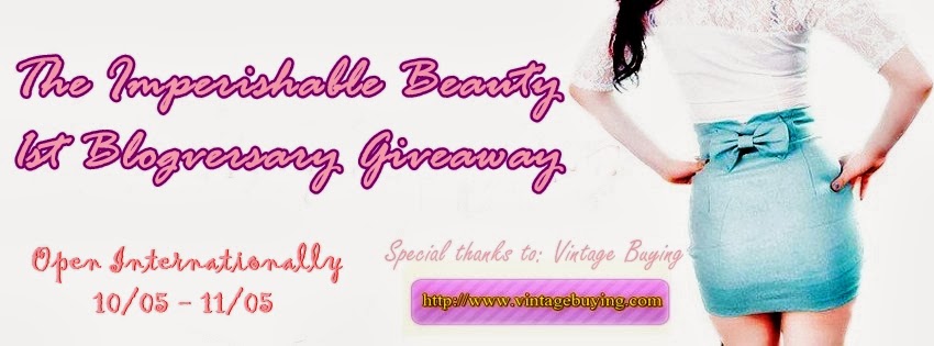 aishiteru ♥: The Imperishable Beauty 1st Blogversary Giveaway