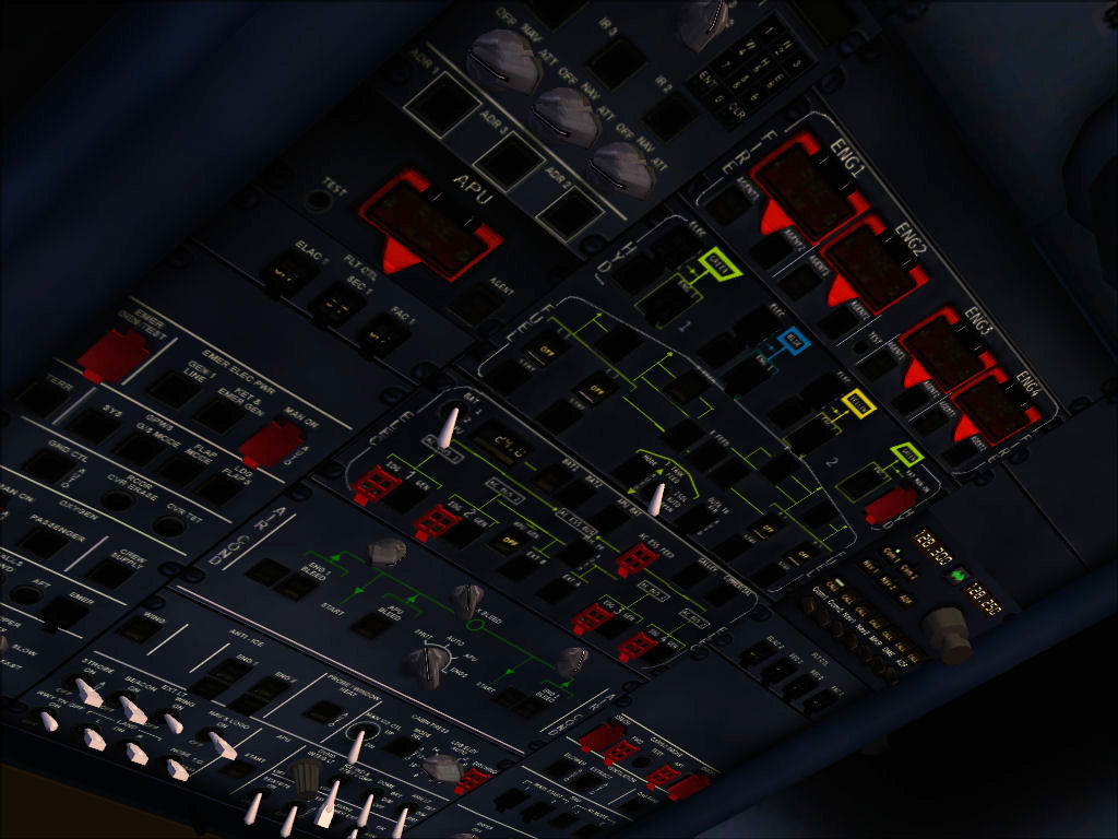 FSX "Virtual Cockpit" gray/silver textures Upgrade for Airbus