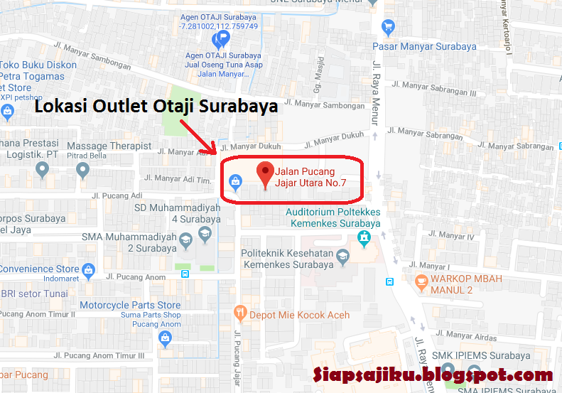 Kunjungi Lokasi Outlet Otaji (Oseng tuna Asap) di Surabaya