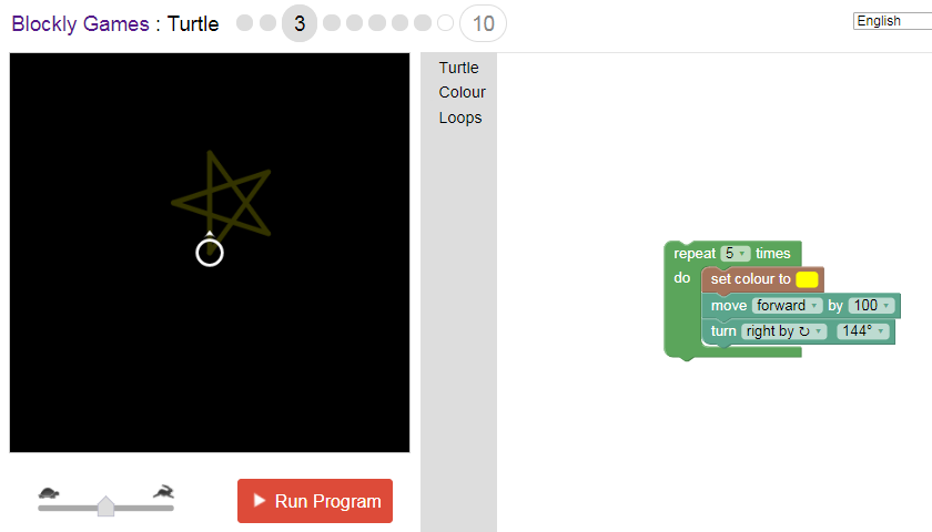 發現者號: blockly-games answer