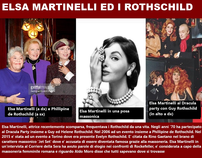 No a Massoneria e Nwo Macerata: ELSA MARTINELLI ED I ROTHSCHILD