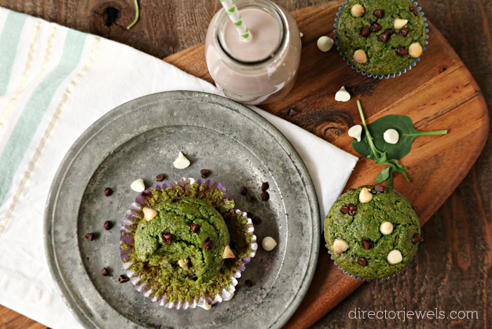 Kale and Spinach Vegan Green Muffins Recipe