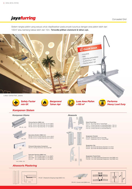 Brosur Jaya Furring - Rangka metal furring Jayaboard - PLAFON GYPSUM ...
