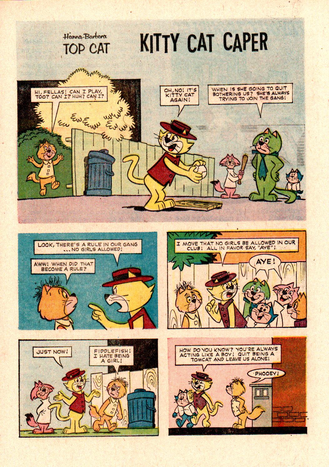 Four-Color Shadows: Top Cat-Kitty Cat Caper-1962