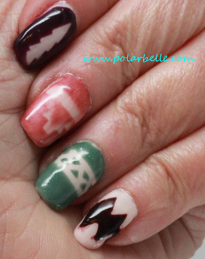 Polarbelle Nail Art With Gelish Urban Cowgirl Collection Swatches And