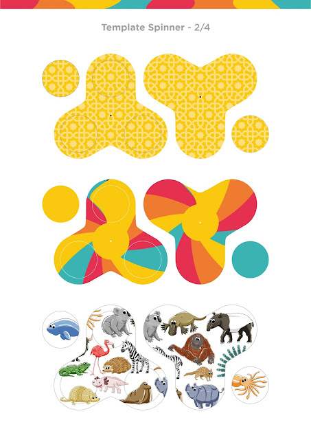 12 Template - DIY Paper Fidget Spinner