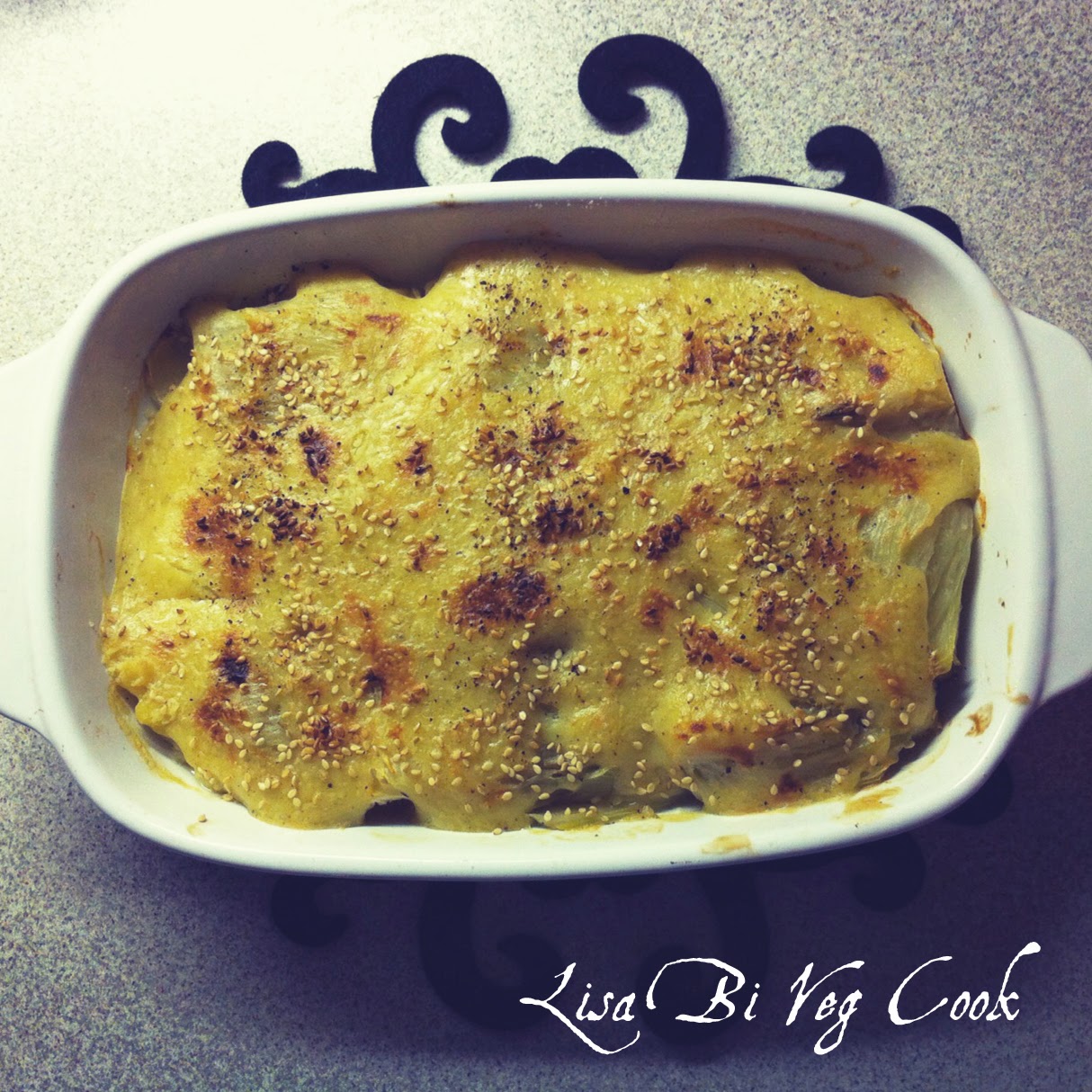 Lisa Bi Veg Cook: FINOCCHI GRATINATI - GRATIN FENNEL