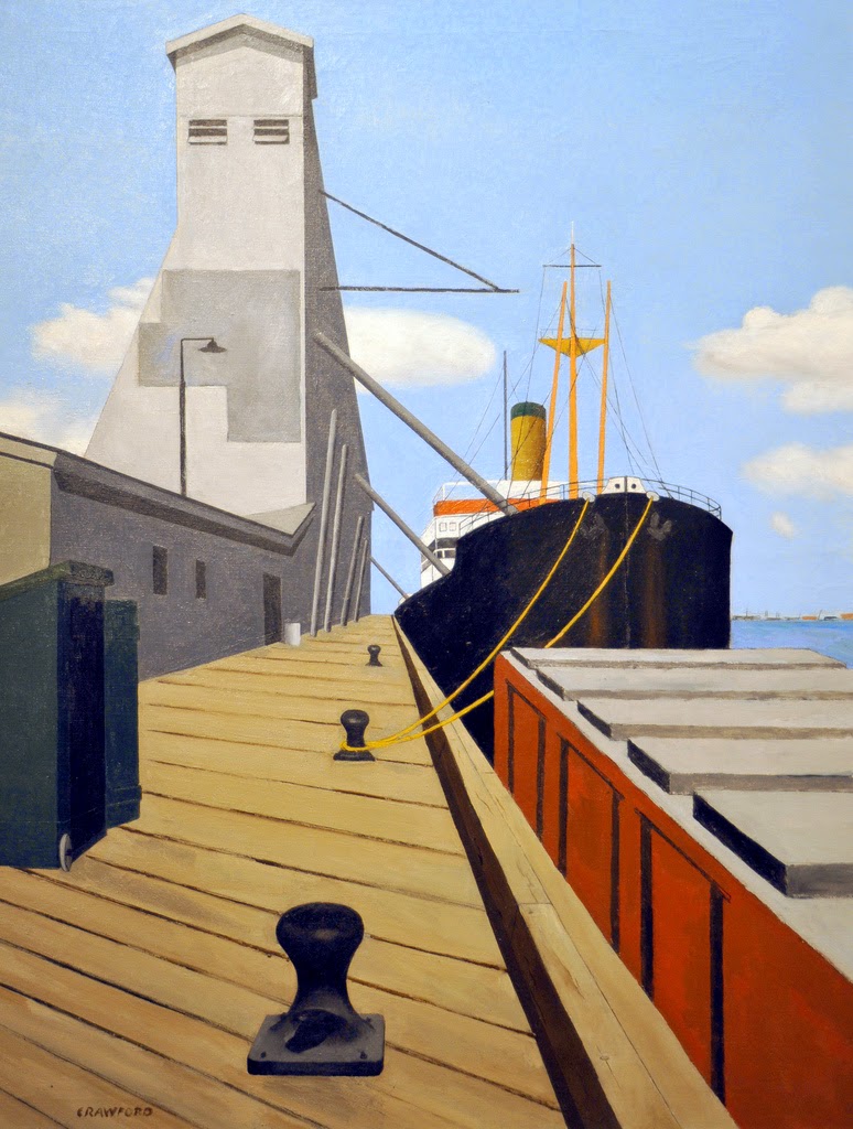 Ralston Crawford - Public Grain Elevator of New Orleans (1938 ...