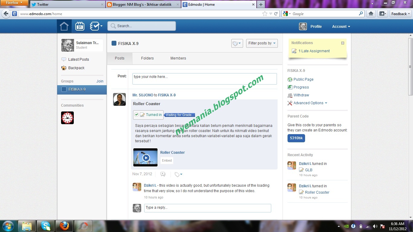 Edmodo.com : Jejaring Sosial Untuk Guru, Murid dan Orang Tua ~ NM Blog's