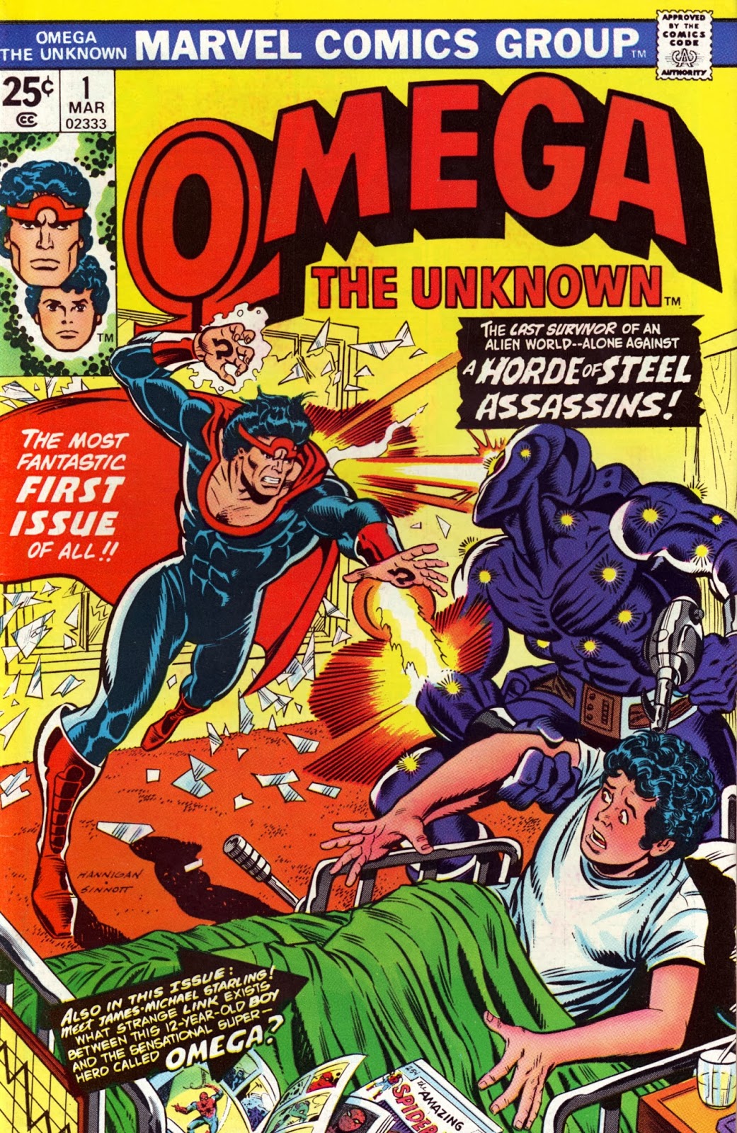 Comic Book Scans: Omega The Unknown #1 (Mar. 1976)
