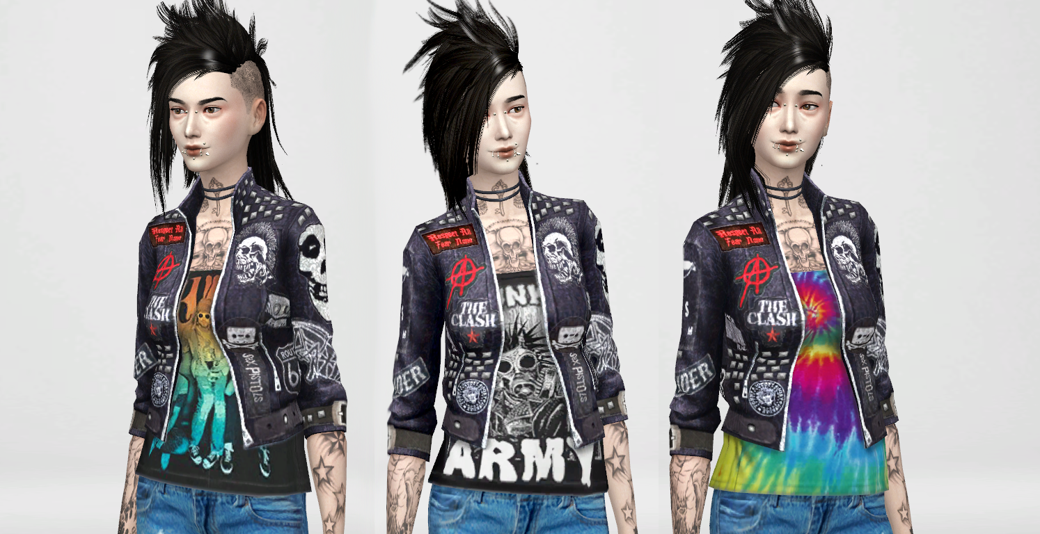 Sims 4 - Rock Jacket - Lanti Sims