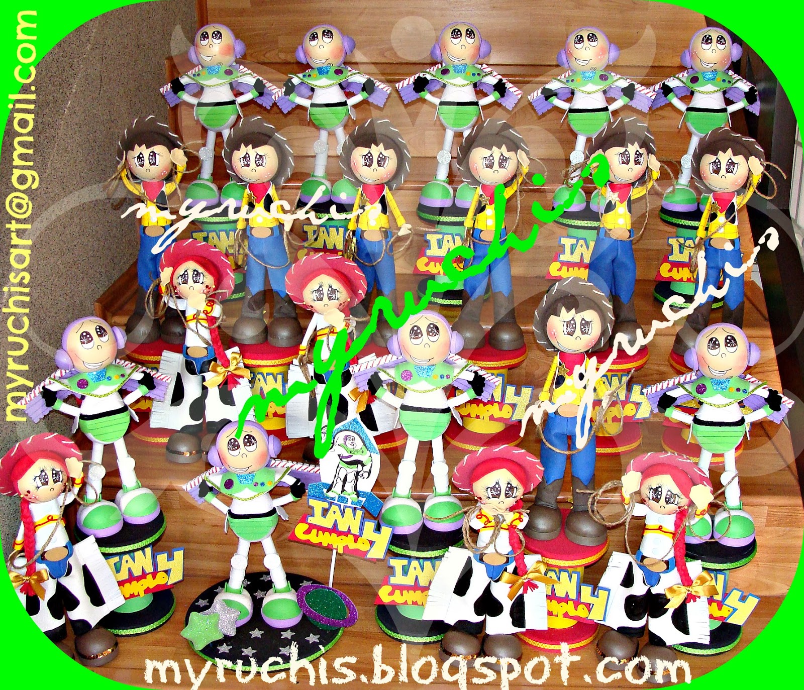 Myruchis: Centros de mesa Infantiles. Toy Story Ian