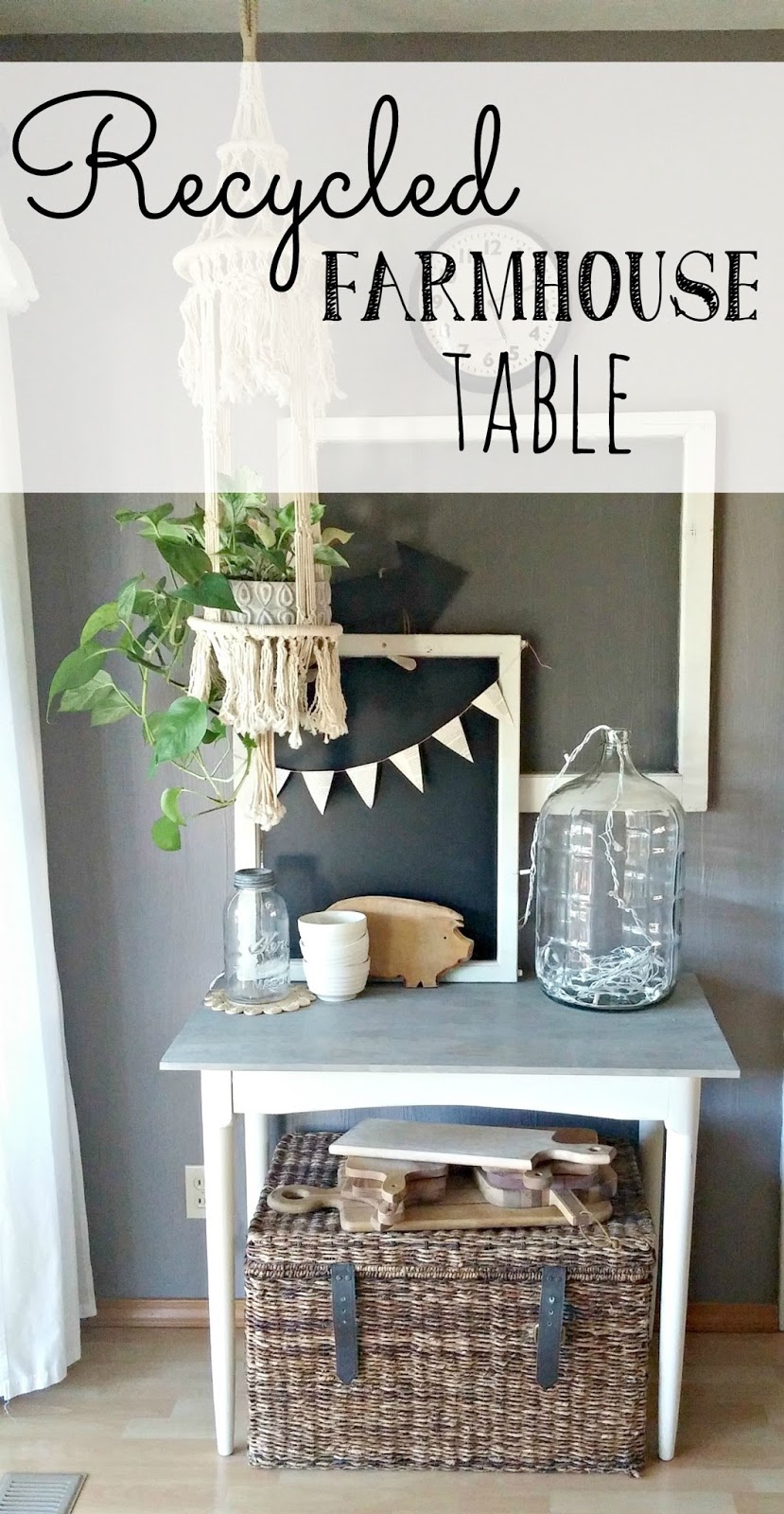 Recycled Farmhouse Table - Little Vintage Cottage